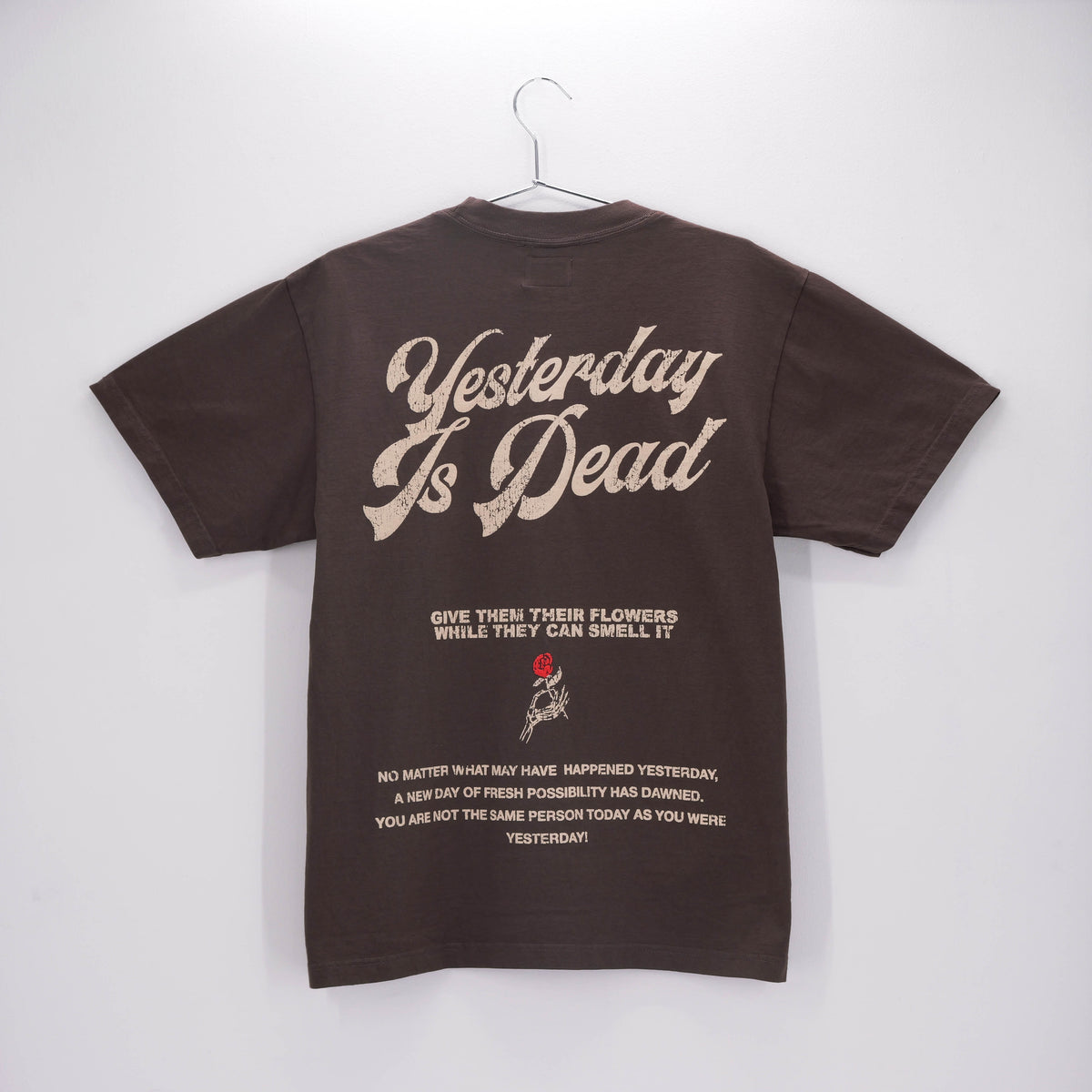 FRESH POSSIBILITIES TEE MOCHA | Yesterday is Dead